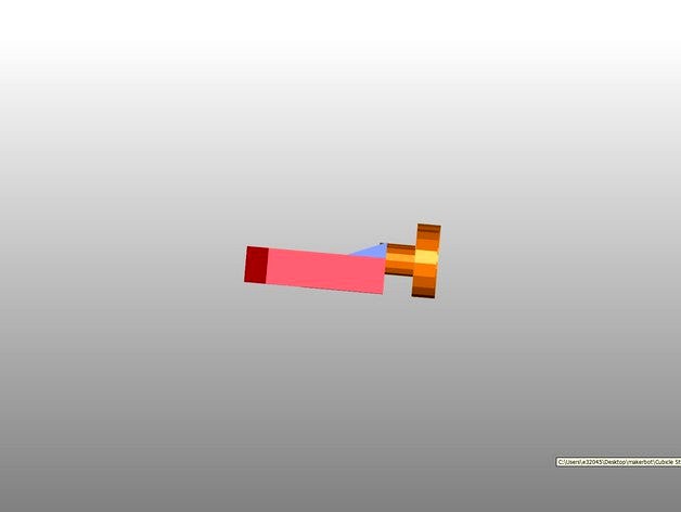 Cubicle Phone Mount by liquidd 3d model