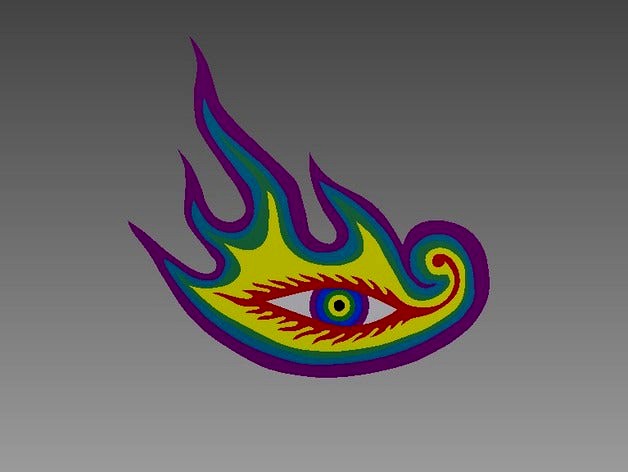 Tool eye by DylWall 3d model