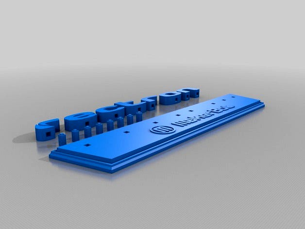 Rectron Logo by piksteel 3d model