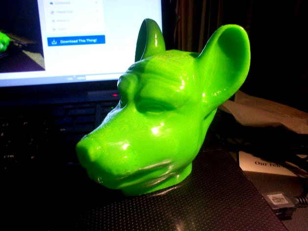 Rodney Rat (puppet head) by cerberus333 3d model