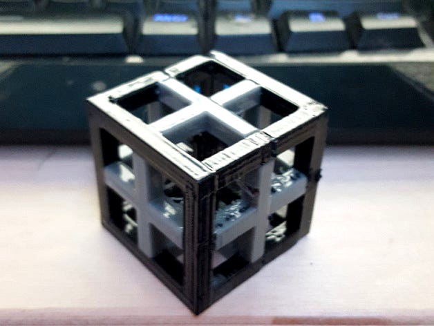 Cube Structure dual colours by Tommyboyblitz 3d model