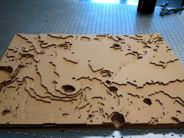 Meridiani Planum Heightmap by RTicknor 3d model