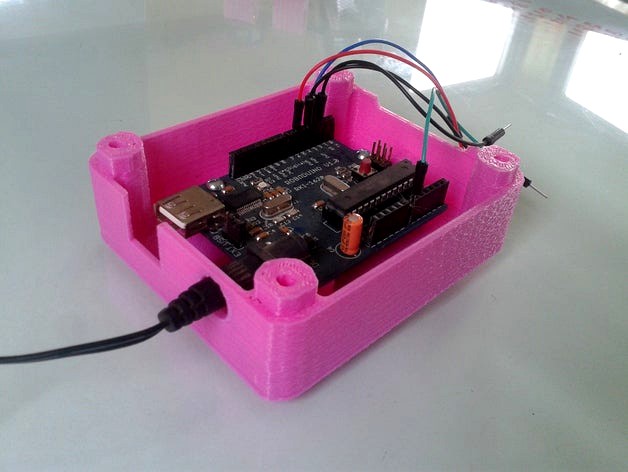 Arduino UNO R 3 Enclosure - wall mountable type.. by Pravin_DD 3d model