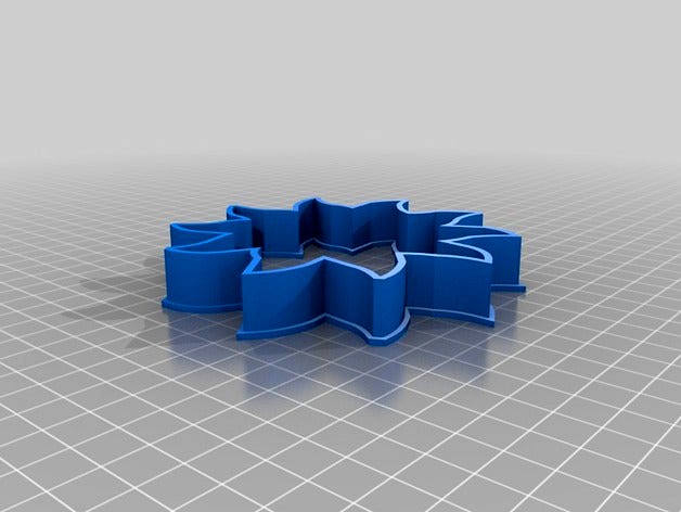BMS Logo Cookie Cutter by emilyletras 3d model