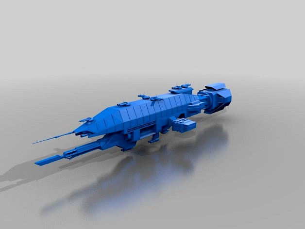 Babylon 5 Warlock Class Starship by Mike1701 3d model