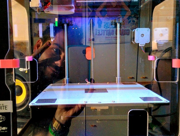 Zortrax M200 Support Plexiglass by doctormao 3d model