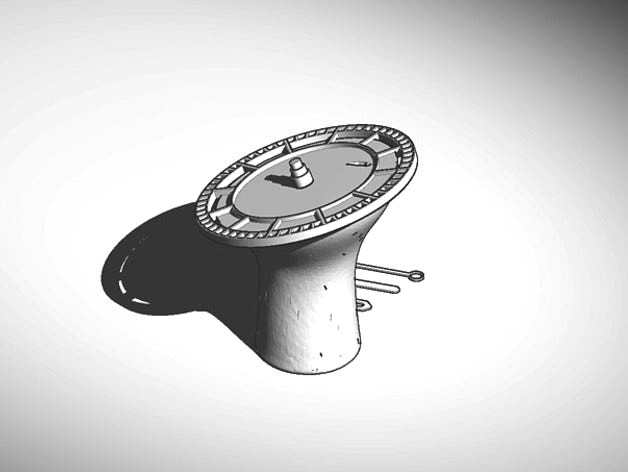 Organic Clock Model With Movable Hands by toysinbox 3d