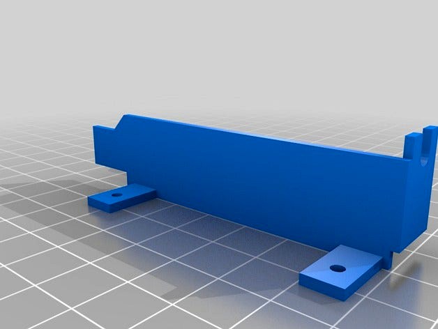 Blank Low Profile Bracket PCI PCIe by ServError 3d model