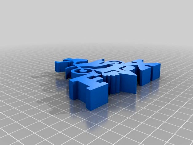 Fox Racing logo and Rider by EngineerDeere 3d model