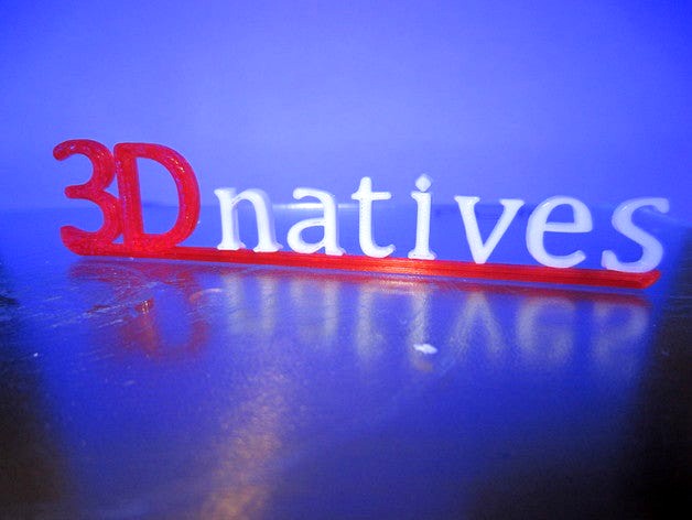 3Dnatives logo en relief by rvbob67 model