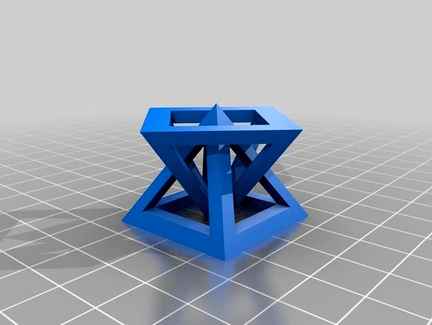 Double Pyramid by Trispectiv 3d model