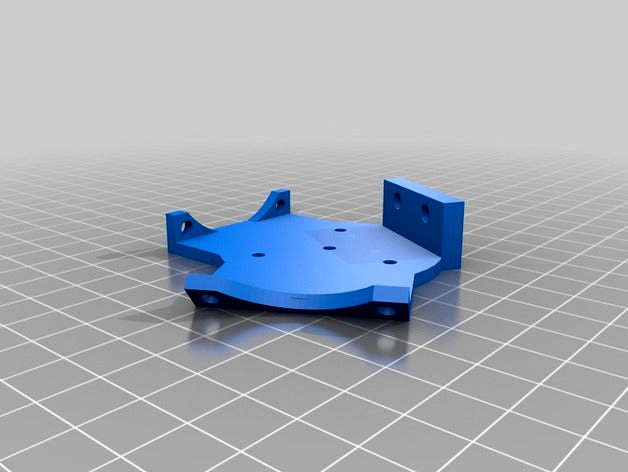 Dual fan mount for Kossel Mini effector for G3D Budaschnozzle by bzboi ...