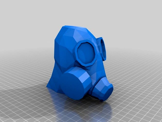 Team Fortress 2 - Pyro Head by HaZZ 3d model