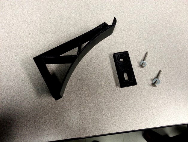 Filament spool wall-mount truss bracket. Hidden Screws! by elijahauger ...