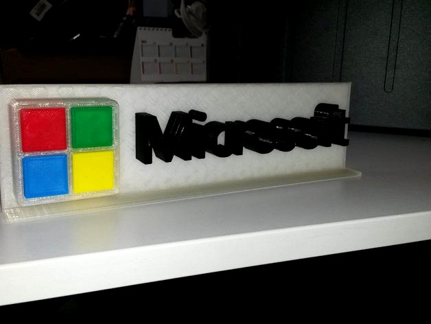 Microsoft 3D logo by lolovdb model