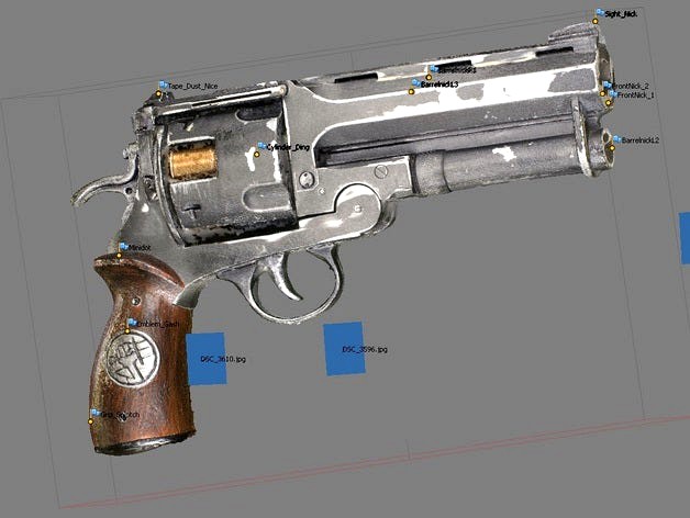"The Good Samaritan" Prop Gun, From the movie Hellboy Photogrammetry ...