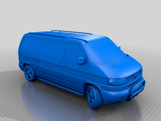 vw transporter t4 by nemara 3d model
