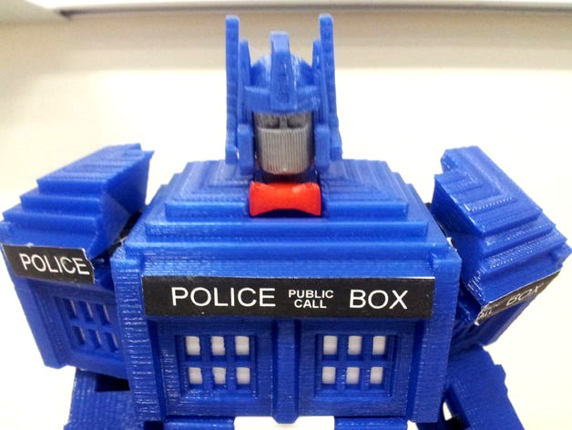 Tardis Transformer V2 - Decals by pezzer2003 3d model
