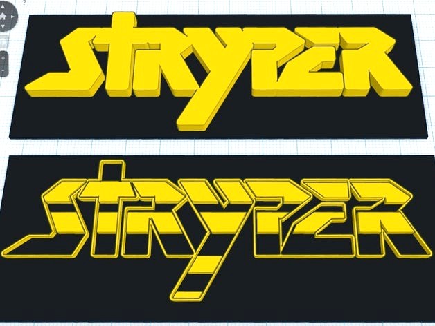 Stryper Logo (Frame logo) by lokus77 3d model