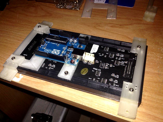 Arduino Uno bracket for Adafruit Medium 16x32 RGB LED Matrix by ...