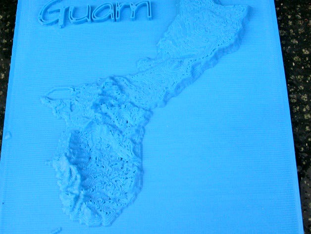 Guam Relief Map by pmoews 3d model