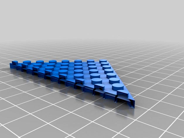 Lego Base 8x8 Right angle triangle by KySyth 3d model