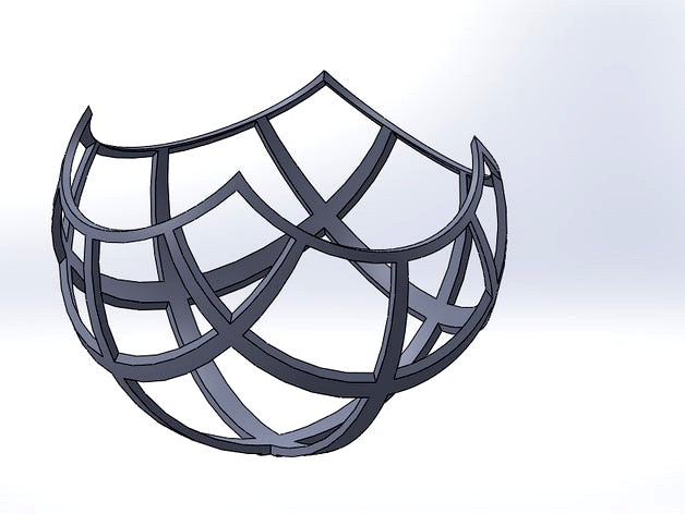 Stereographic Projection- Sphere Grid v1.0 by GadgetGuru314 3d model
