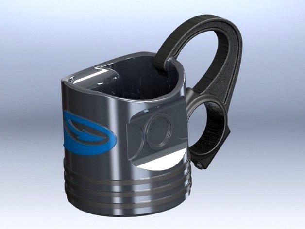 piston cup by Saturdaypainters 3d model