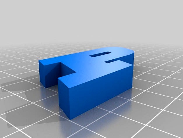 Purdue University Flying P Logo by PattyChuck 3d model