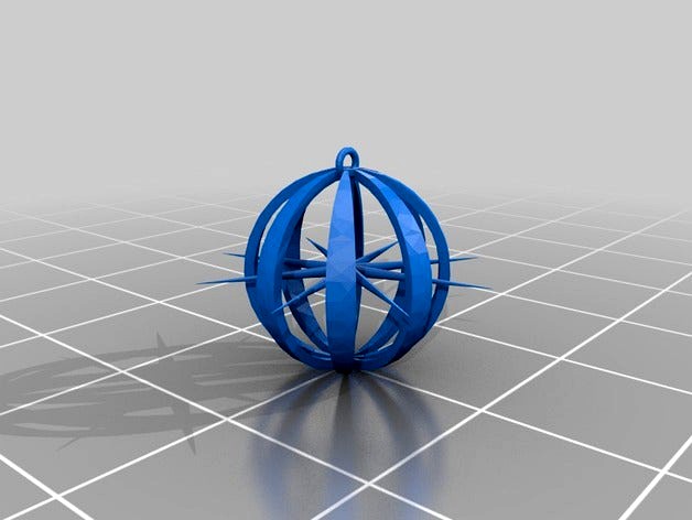 Scary spindle sphere by cfmccormick 3d model