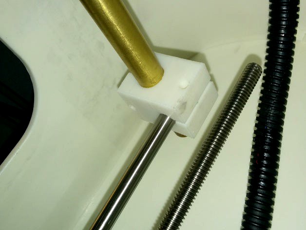 customizable 90 degree rod connector by mk9900 3d model