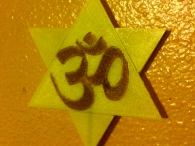 Omkar Yantra LED wall light by papergeek 3d model