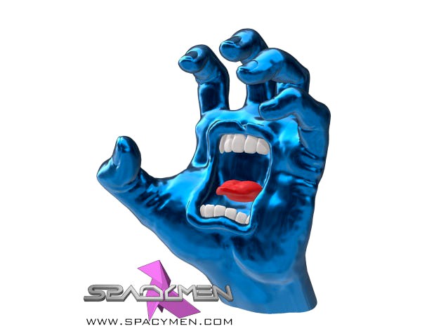 Screaming Hand sculpture by Anar 3d model