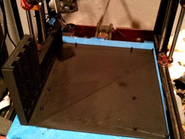 Micro ATX Motherboard Tray by skywurz 3d model