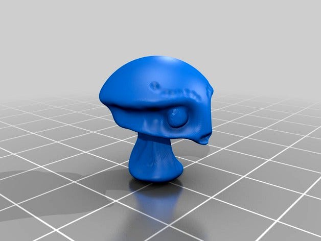 alien geof bust by fecalgames 3d model