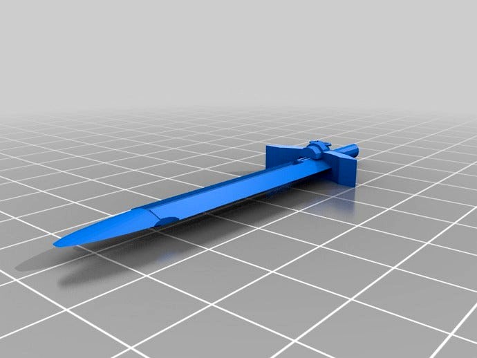 Miniature Sword by NoobixCube 3d model