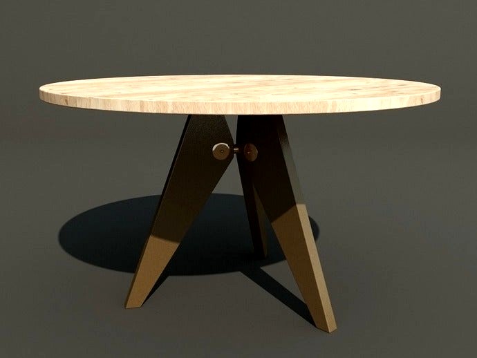 Prouve Table DXF by jjorgensen 3d model