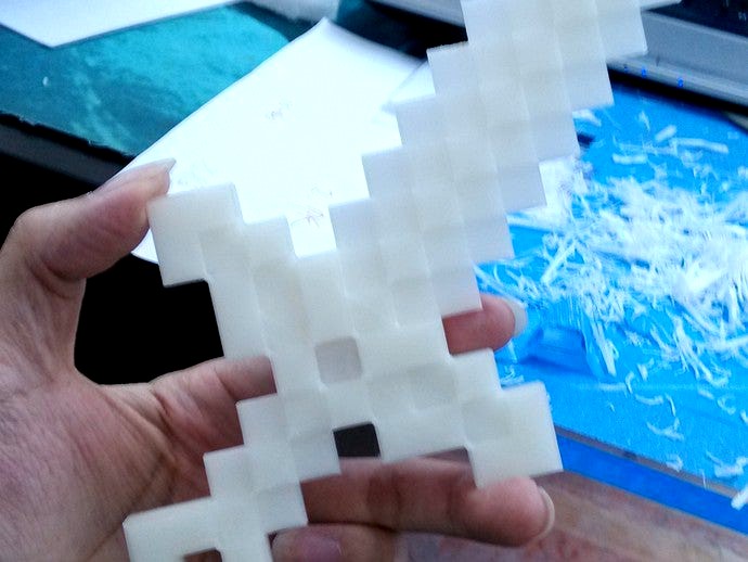 Diamond Sword (MineCraft) by Mooncalf 3d model