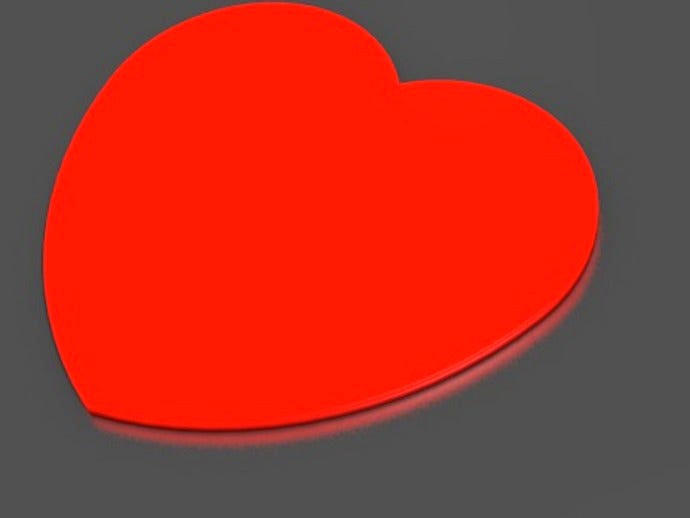 Plain heart shape by rb1205 3d model