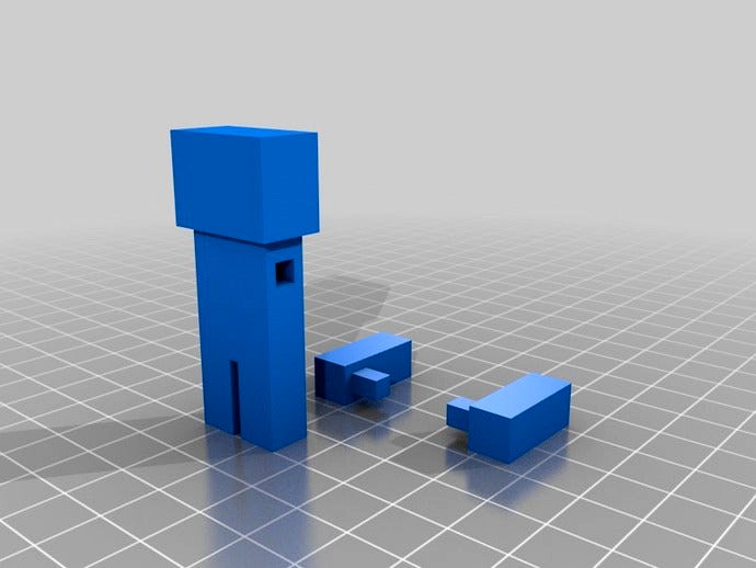 Blank Minecraft Steve by realrouge 3d model