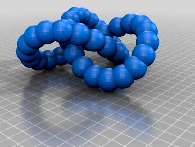 Customizable Trefoil Knot Balls by allenZ 3d model