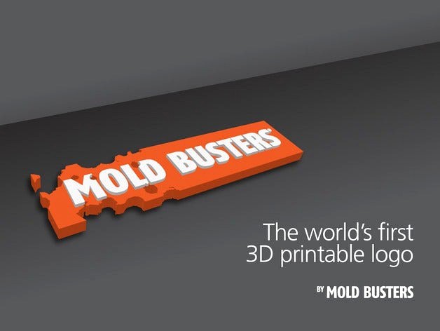Mold Busters - 3D Printable Logo by bustmold model