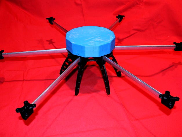 Hexacopter by straitjacket 3d model