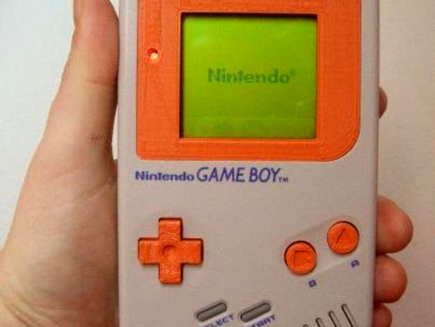 Game Boy Bezel + Buttons by alan_one 3d model