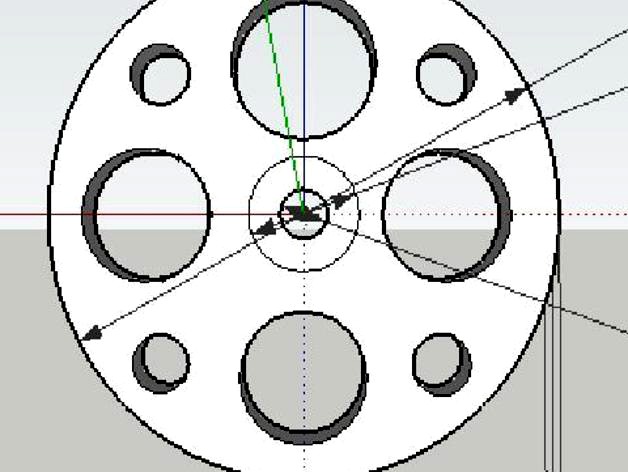 CO2 Car Wheel Design by GarrisonTECH 3d model