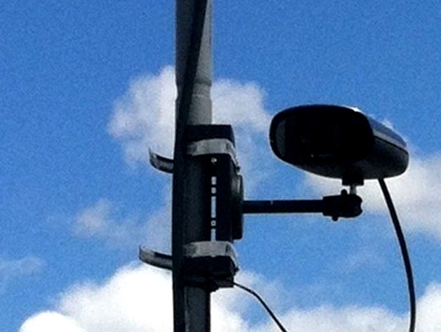 Logitech Surveillance Camera Pole Mount by Bradley 3d model
