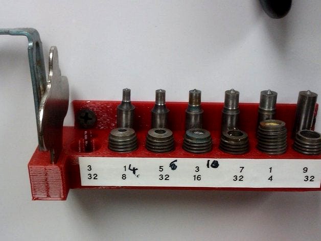 Punch and die racks for hand punches by Weldingrod1 3d model