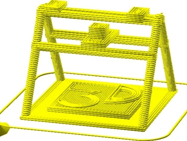 Mini Prusa Mendel Mascot (openscad parametric) by evandronet 3d model