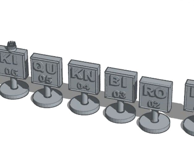 The Periodic Table of chess set #Chess by Longrange 3d model