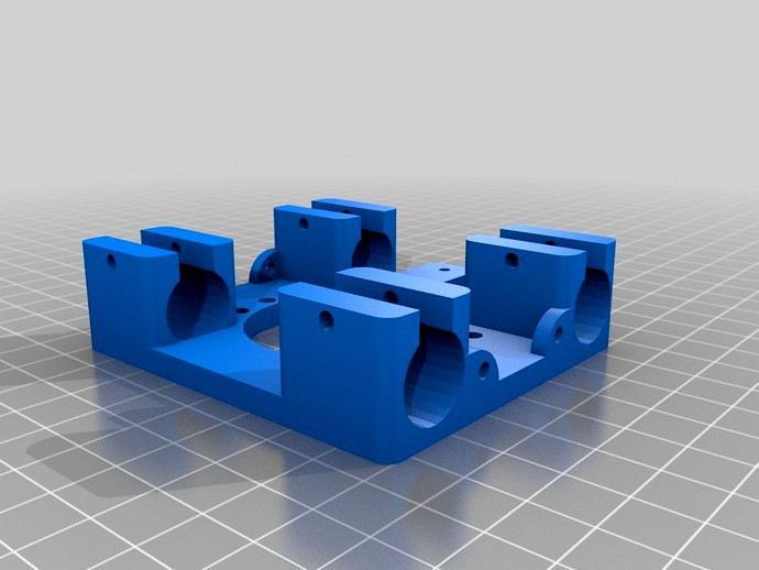 Beefy X Carriage for LM8UU with 30mm Fan Mount by engineglue 3d model